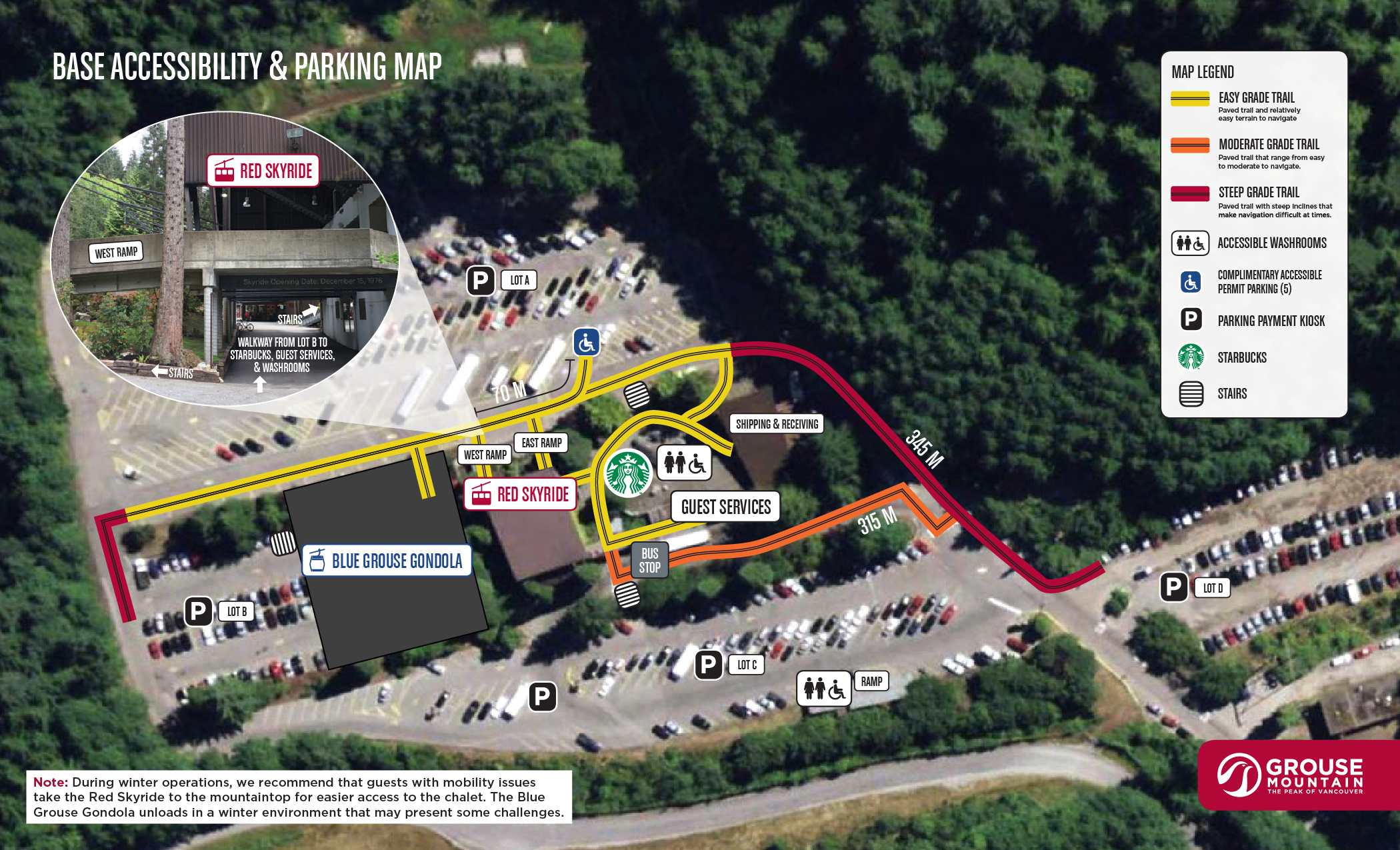 Maps - Accessibility Map | Grouse Mountain - The Peak of Vancouver