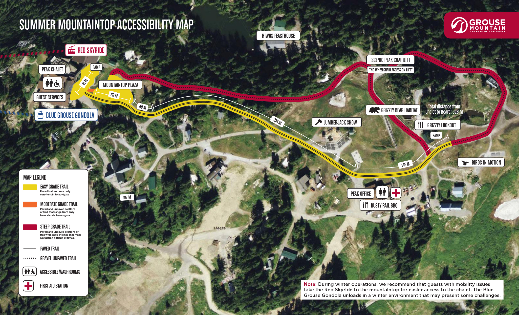 Maps - Accessibility Map | Grouse Mountain - The Peak of Vancouver
